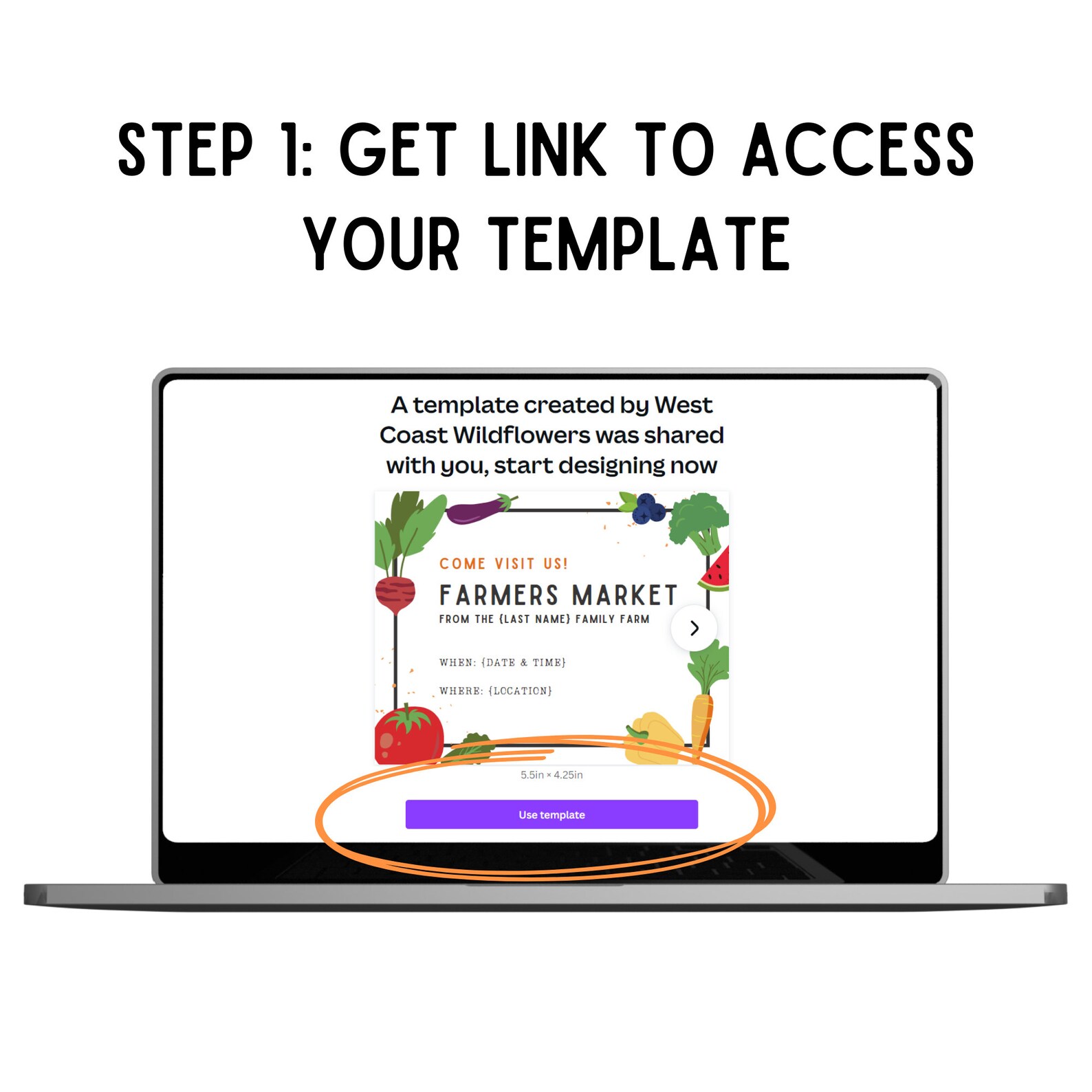 Farmers Market Stand Event Flyer EDITABLE TEMPLATE Easily - Etsy