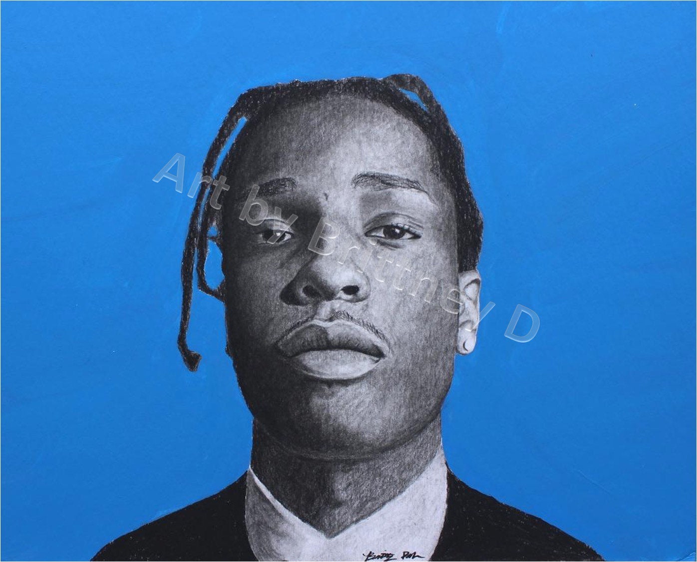 ASAP Rocky Black Charcoal Print - Etsy