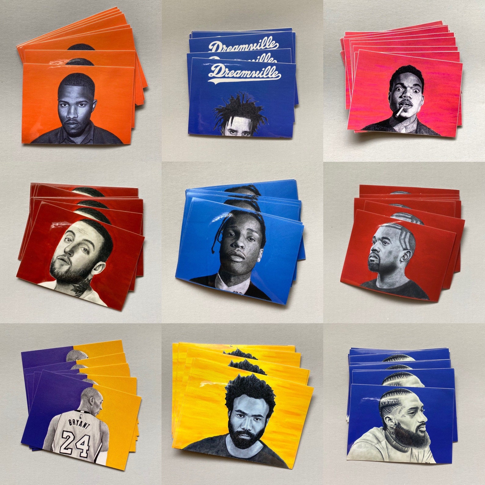 Hip Hop/Rap Artwork Laptop Stickers | Etsy