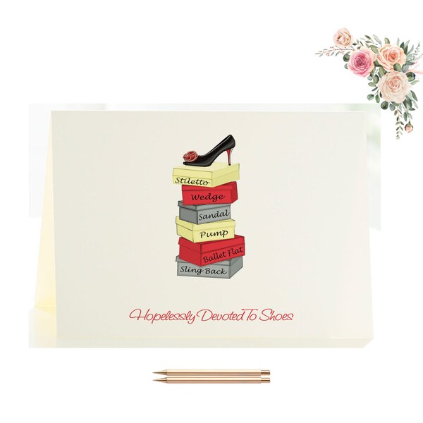 Shoe Note Cards - Etsy