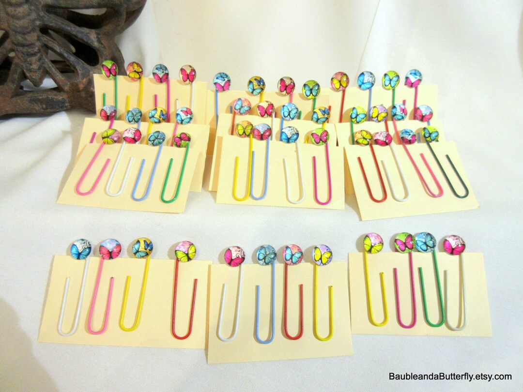 Butterfly Paper Clips, Planner Accessories, Teacher Gift - Etsy