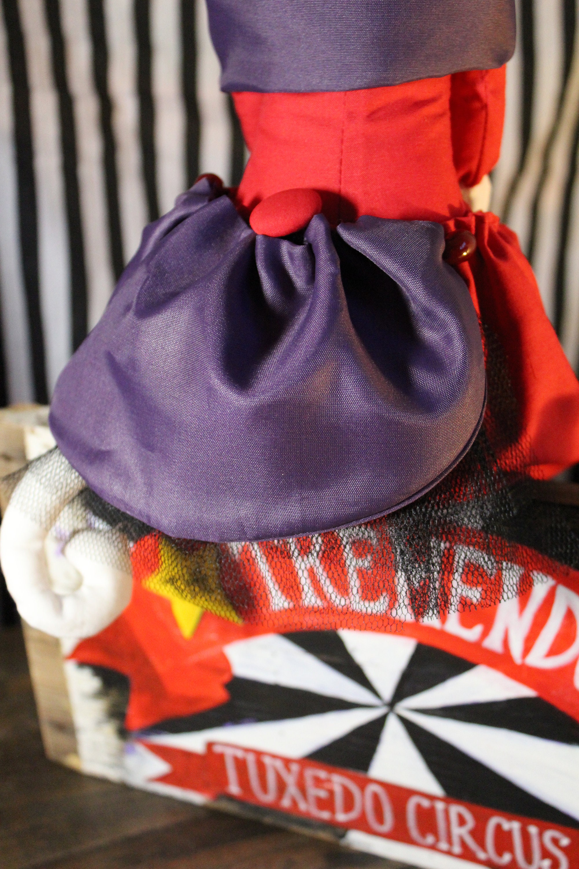 Tuxedo Cat Circus Bearded Lady Teller Art Doll - Etsy UK