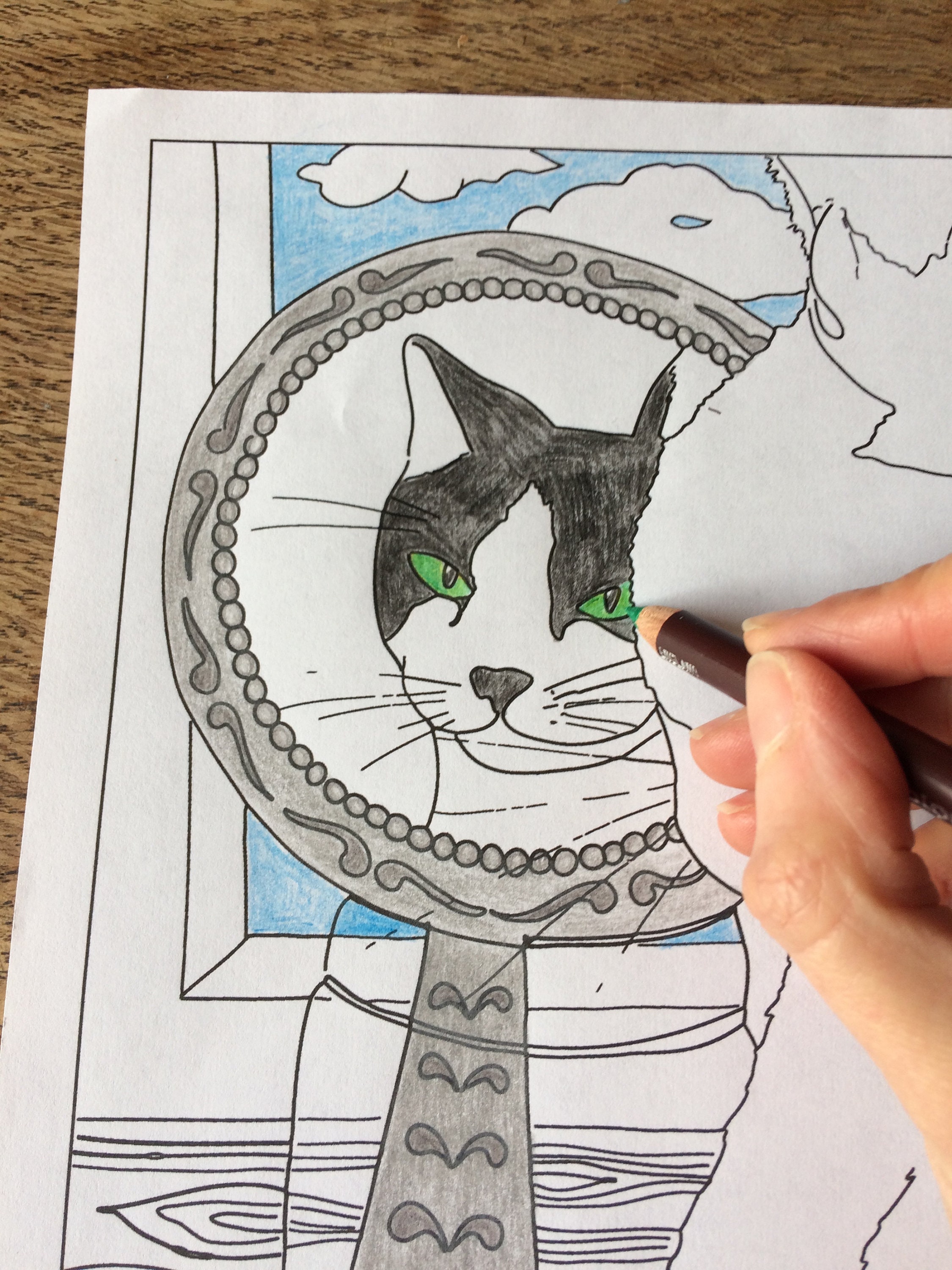 Printable Colouring Page for Cat Lovers - Etsy