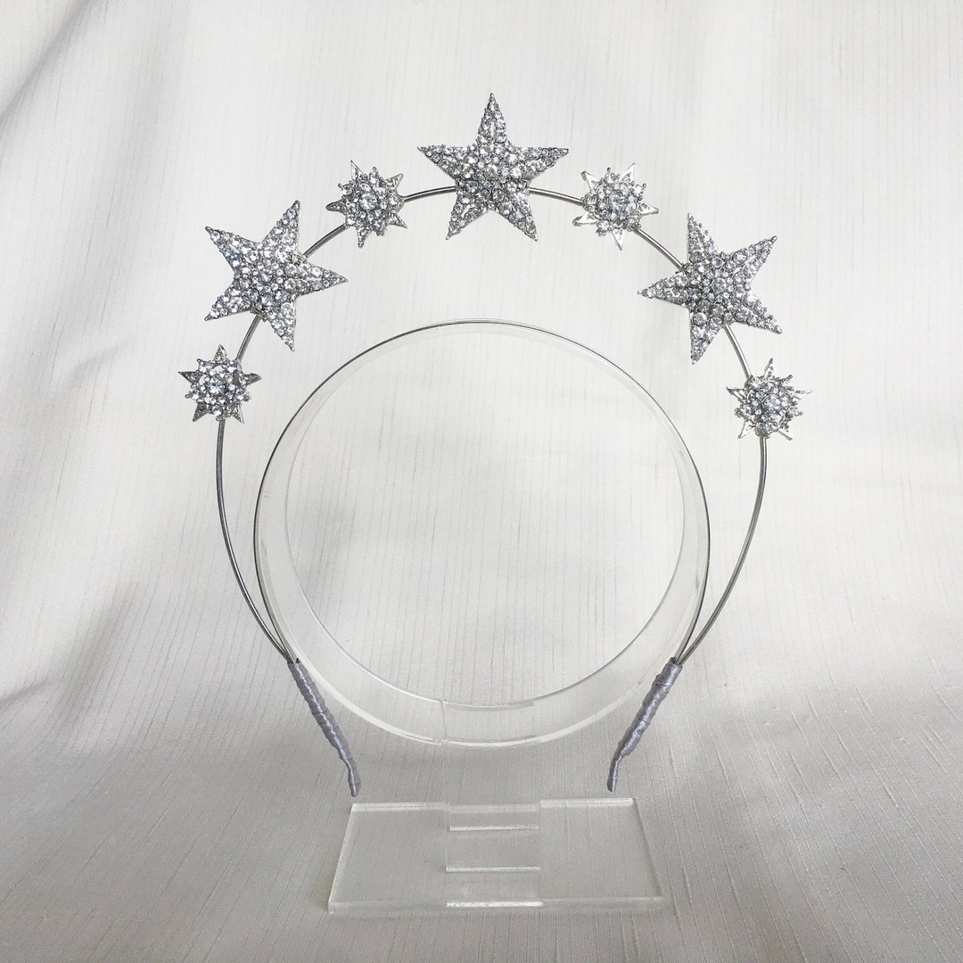 Aster, Halo of Stars Crown, Wedding Crown, Wedding Tiara, Bridal ...