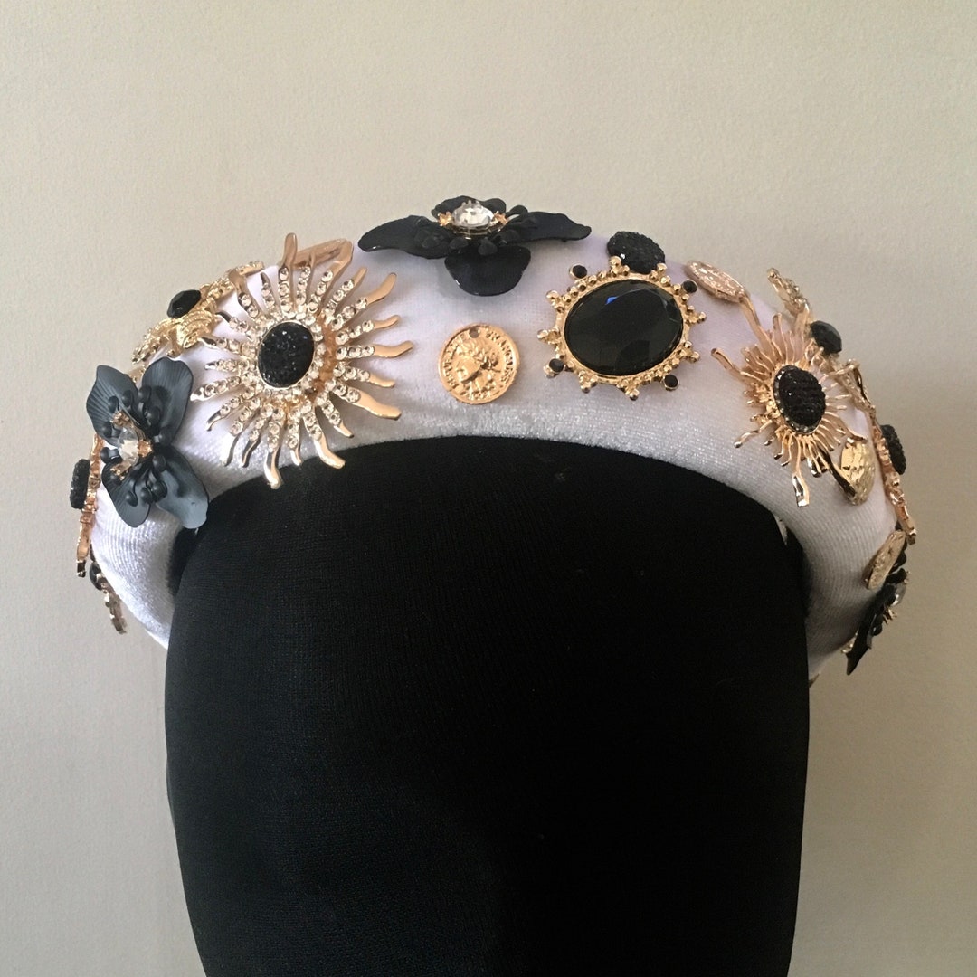 Anastasia Halo Band Fascinator, Race Day Headpiece, Wedding Fascinator ...