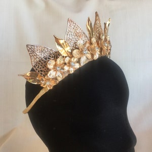 Camille, Golden Flower Crown, Wedding Crown, Wedding Tiara, Bridal ...