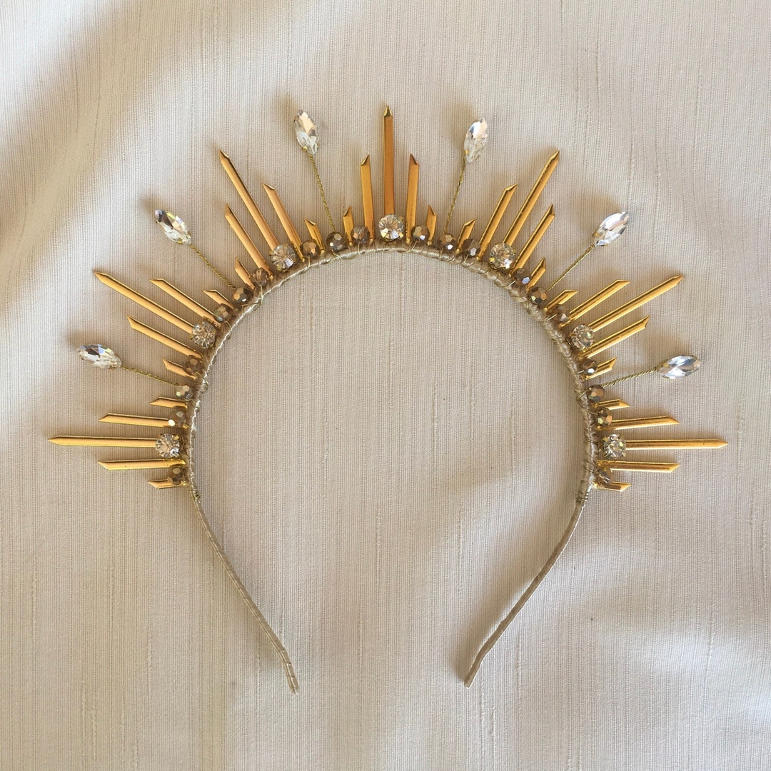 Vesta, Spike Halo, Sunburst Halo, Halo Crown, Halo Headpiece - Etsy