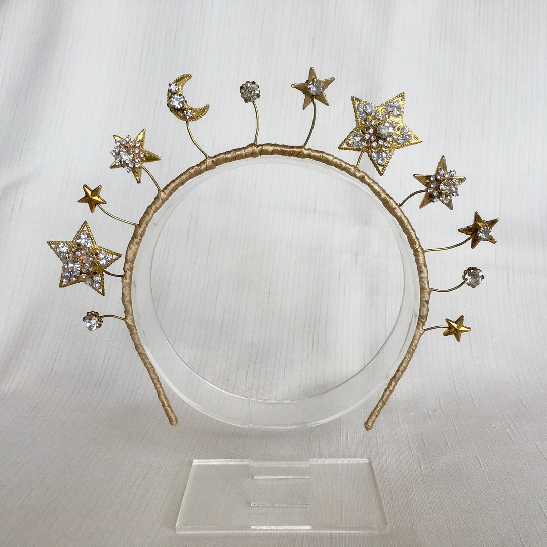 Aurora, Halo of Stars Tiara, Wedding Tiara, Bridal Headpiece, Star ...