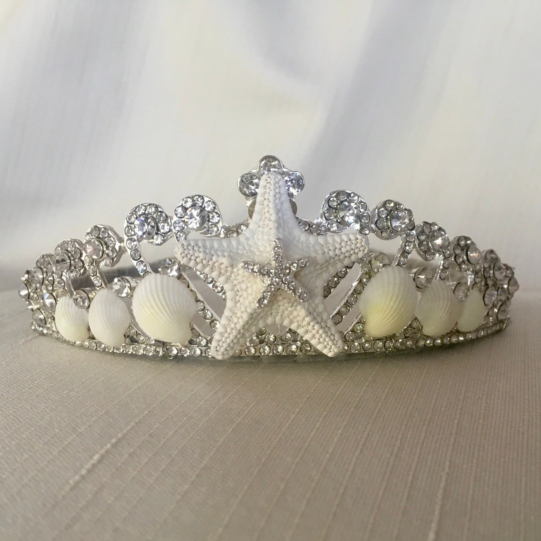Beck Shell Tiara, Beach Wedding Shell Crown, Beach Bride Headpiece - Etsy