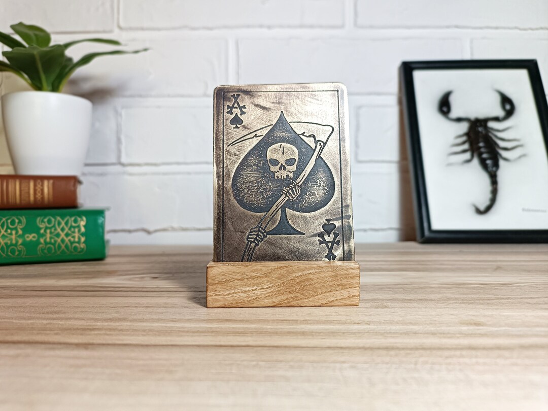 Trench Art Brass Vietnam War Death From Above Propaganda Card Military ...