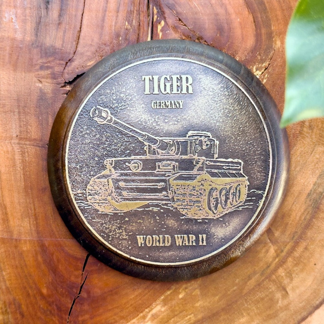 Military Gifts World War II Tiger Tank Emblem Handcrafted Emblem ...