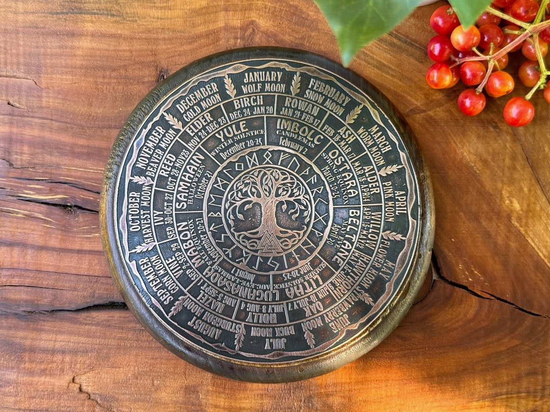 Pagan Wicca Wheel of the Year, Celtic Tree Calendar, Tree of Life ...