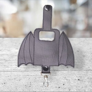 Bat Winged Inhaler Holder, Inhaler Case Keyring, Inhaler Case, Gothic ...