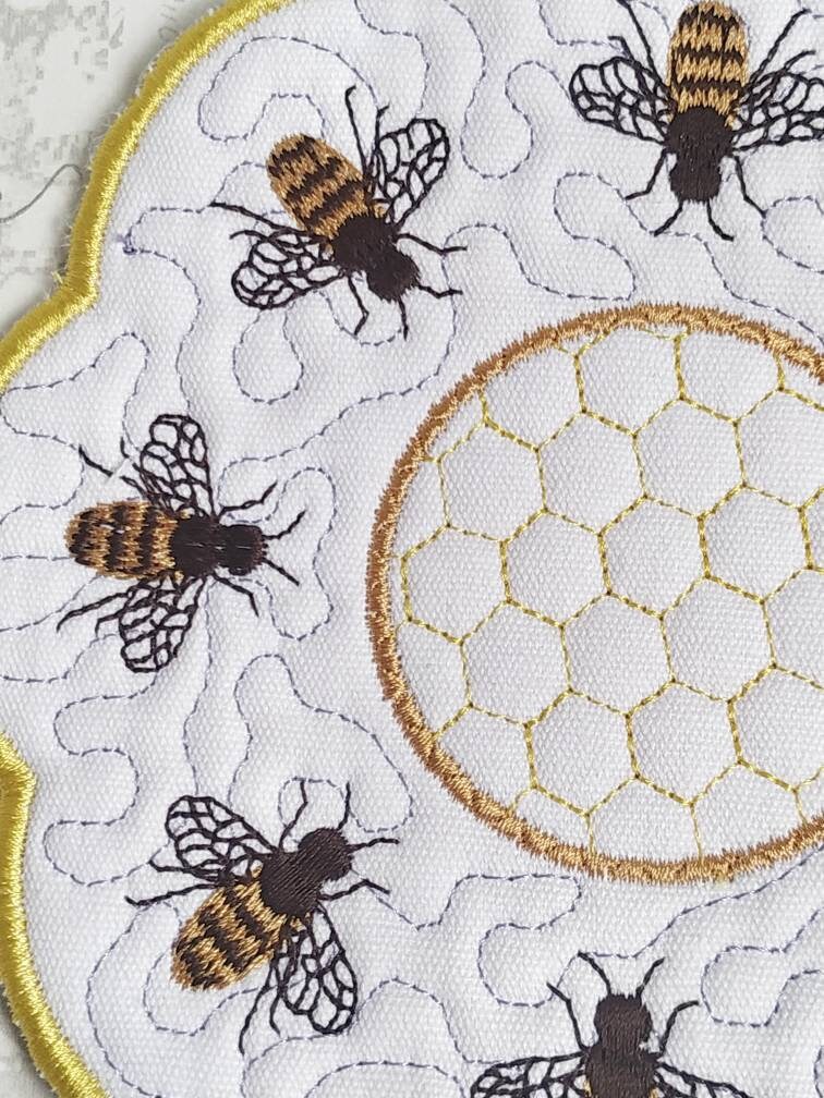 Bee Table Centerpiece Pretty Candle Mat Tealight Tea Light | Etsy