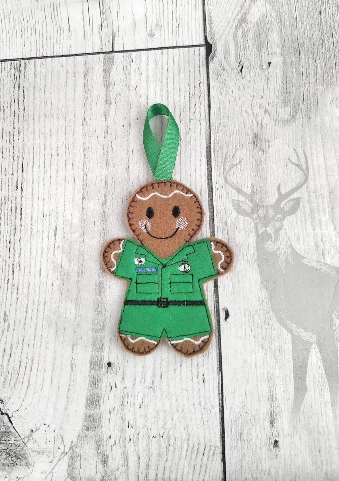 Paramedic Gingerbread Man, Ambulance Worker, Thank You Gift, Christmas ...
