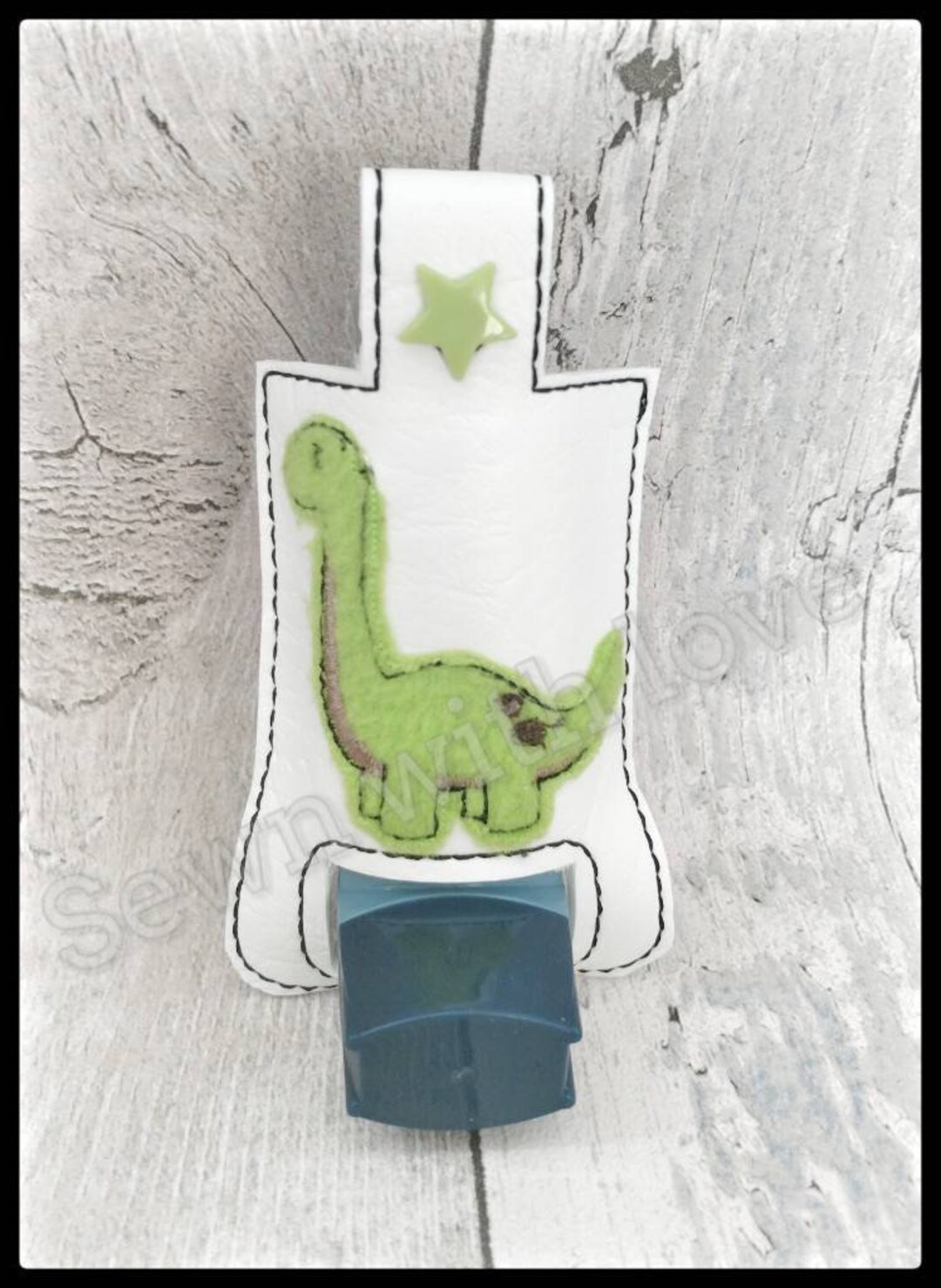 Inhaler Holder, Inhaler Case Keyring, Dinosaur Embroidered, Inhaler ...