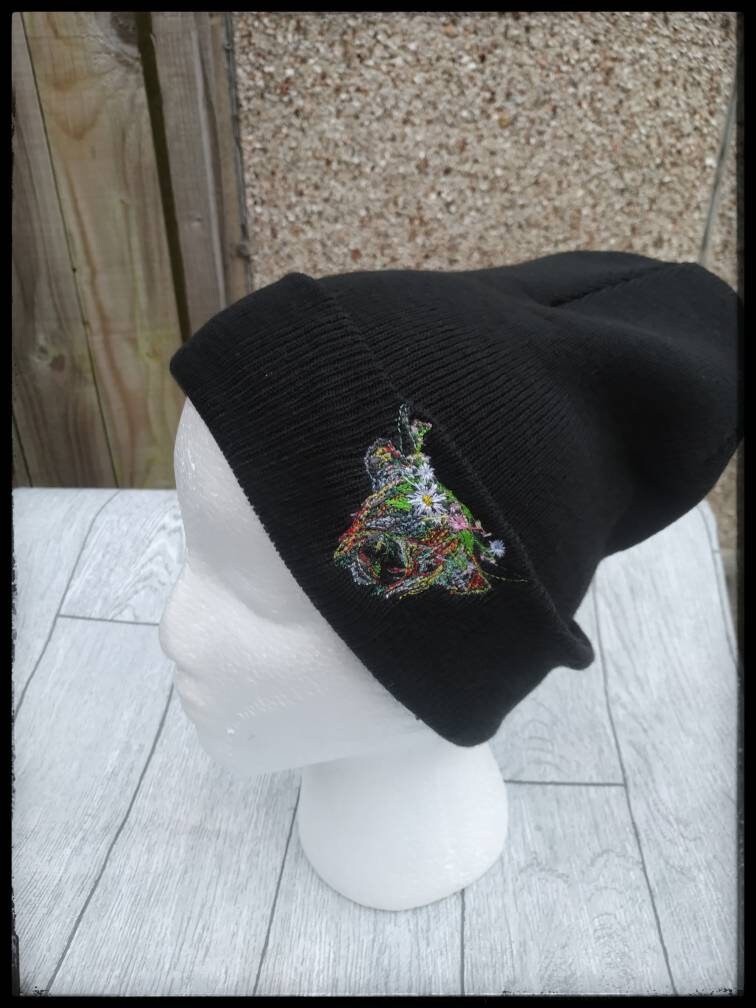 Highland Cow Beanie Highland Cow Hatembroidered Adult Hat - Etsy
