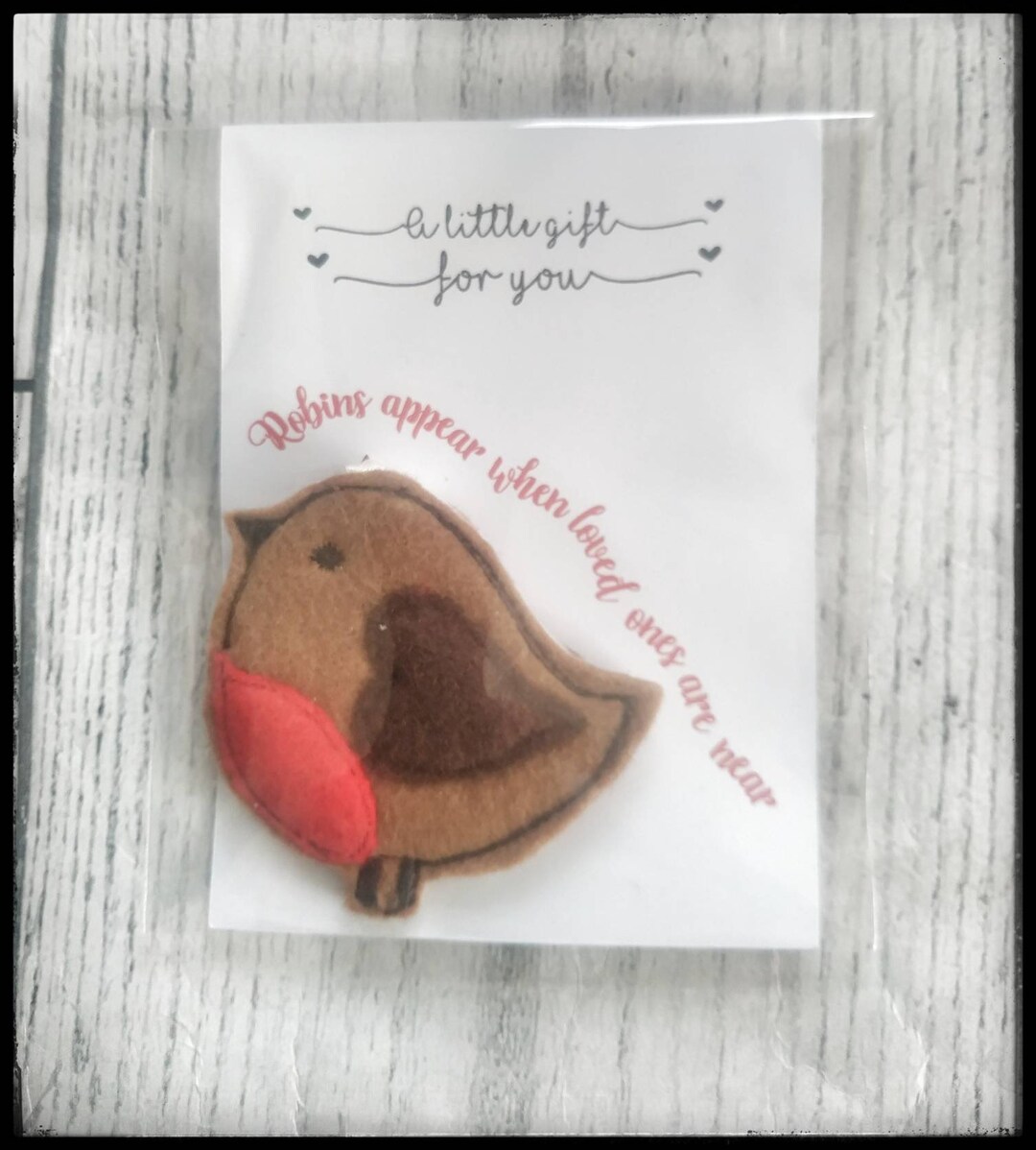 Red Robin Broach, Pocket Hug, Robin Hanging Decoration, Memorial Gift ...