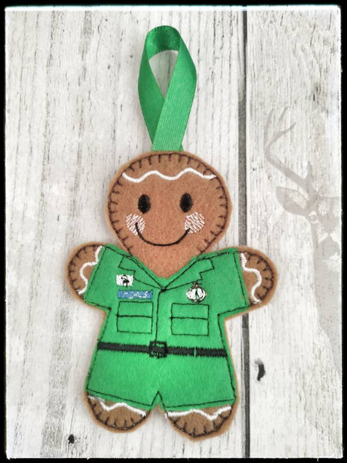 Paramedic Gingerbread Man, Ambulance Worker, Thank You Gift, Christmas ...