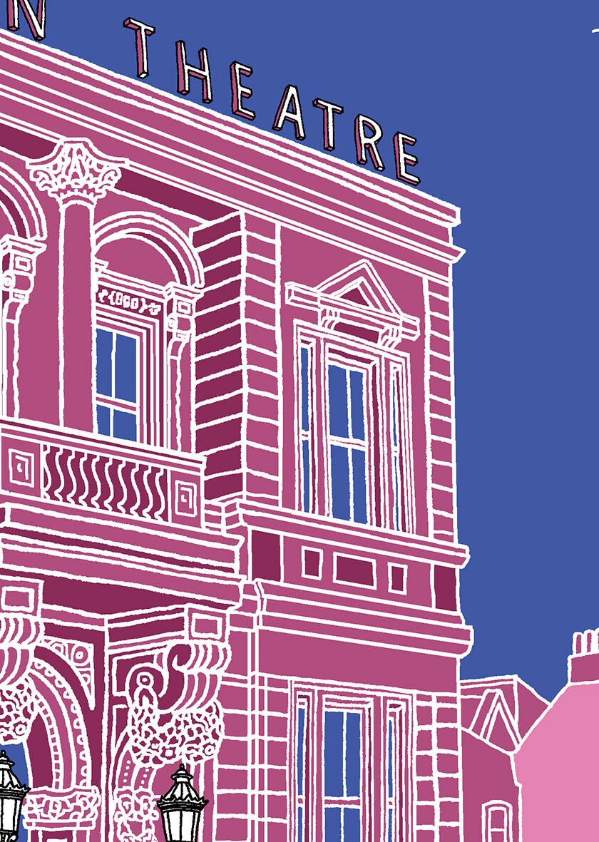 Drama and Architecture Meet Art the Half Moon Children's - Etsy