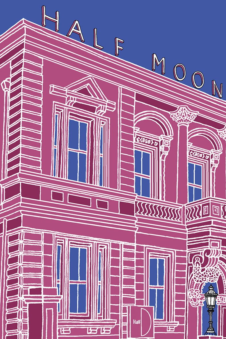 Drama and Architecture Meet Art the Half Moon Children's - Etsy