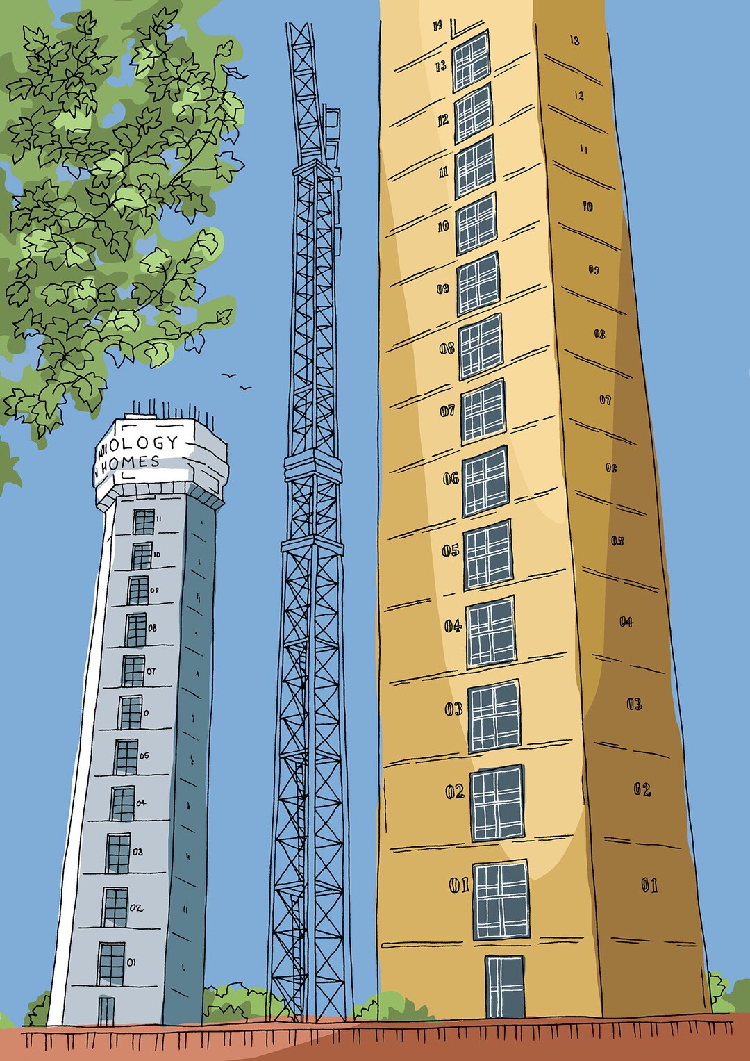 Hoxton Press Art Print: East London Architecture, David Chipperfield ...