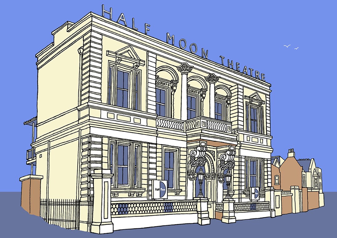 Victorian Theatre; Half Moon, Art Print: Limehouse, East London ...