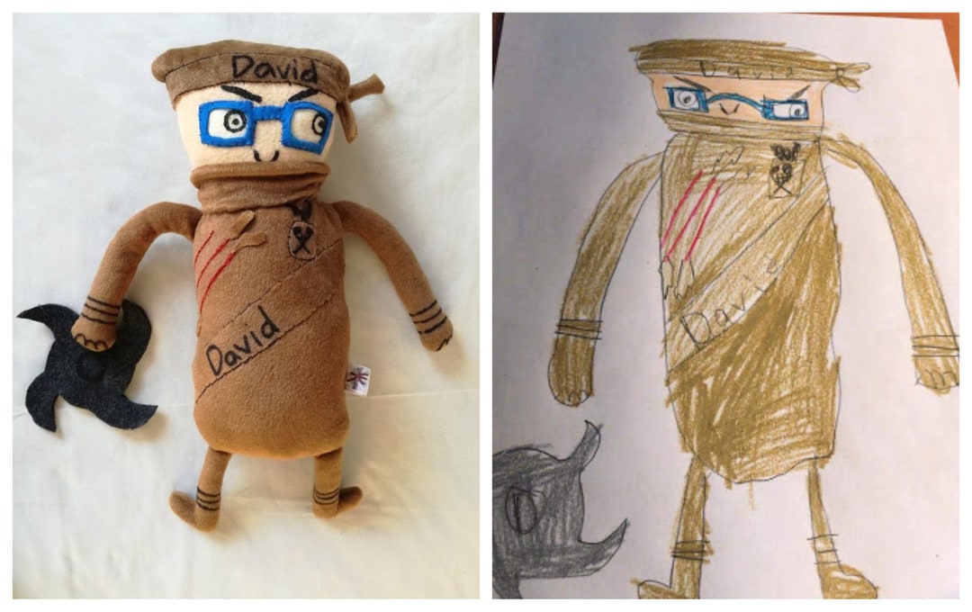 Custom Plushie of Your Drawing/design - Etsy