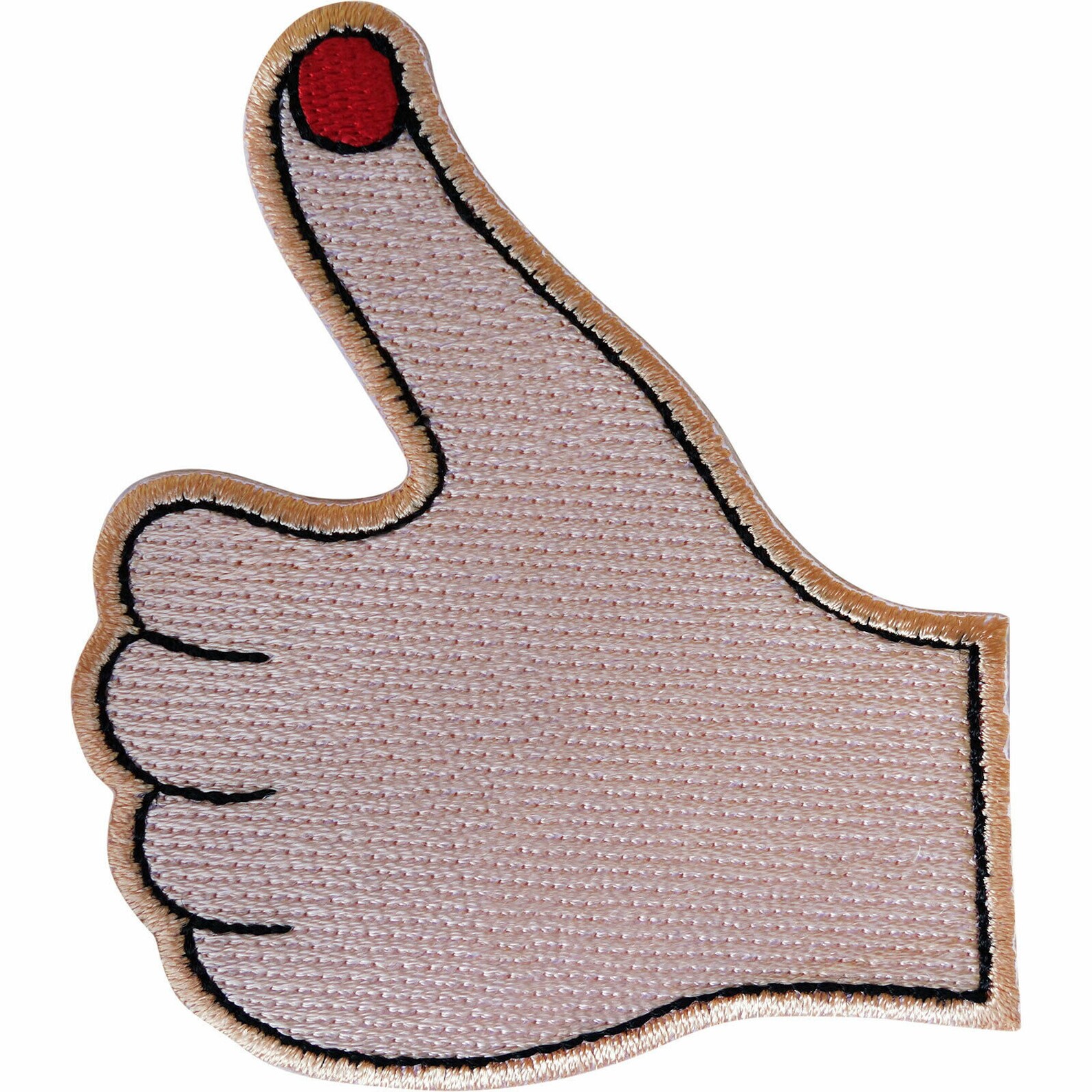Thumbs up Patch Iron Sew on Hand Gesture Embroidered Badge Embroidery ...
