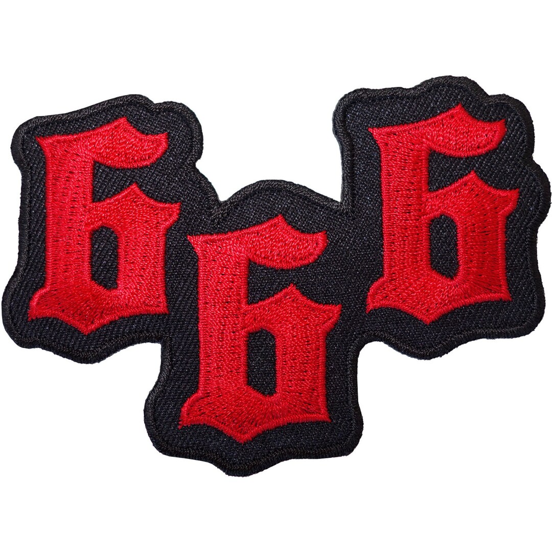666 Devil Satan Embroidered Iron / Sew on Patch Jeans Coat Bag Fancy ...
