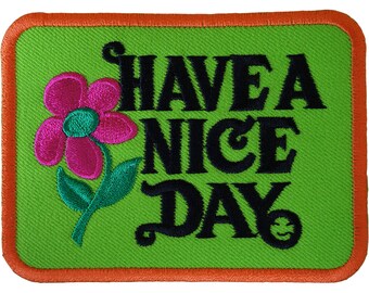 Have a Nice Day Patch - Etsy