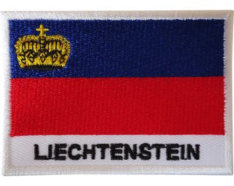 Liechtenstein National Flag Embroidered Iron on Patch Sew on Badge Applique - Etsy