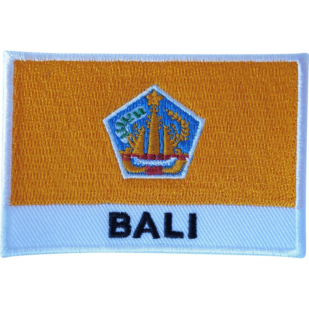 BALI Flag Patch Sew on Cloth Jacket Jeans Shirt Bag Embroidered ...