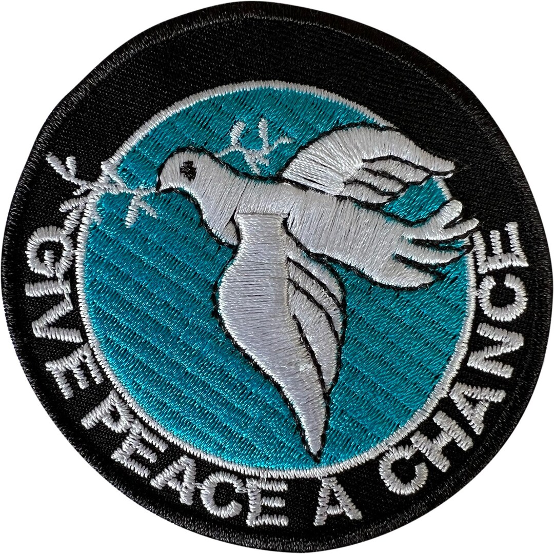 White Dove Peace Patch Iron on Sew on Clothes Bag Jeans Jacket ...