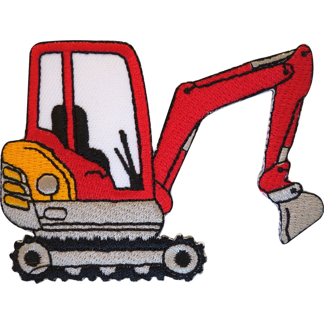 Embroidered Iron on Digger Patch Sew on Badge Boys Clothes Embroidery Applique - Etsy