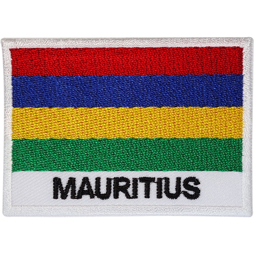 Mauritius Flag Patch Embroidered Badge Iron Sew on Clothes Jeans Hat T Shirt Bag - Etsy
