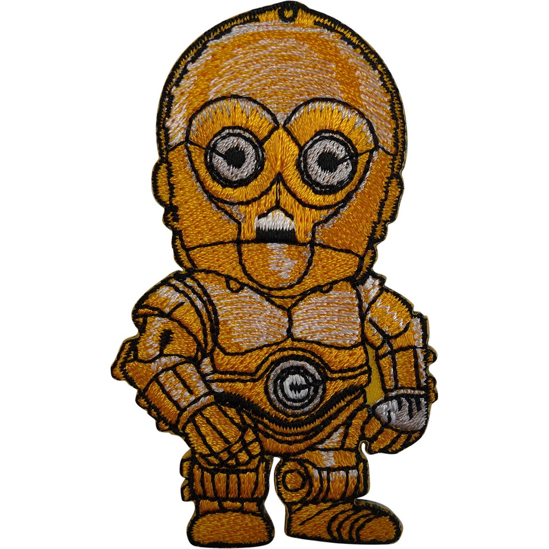 C3PO Star Wars Patch Embroidered Badge Iron Sew on Clothes Bag Shirt ...