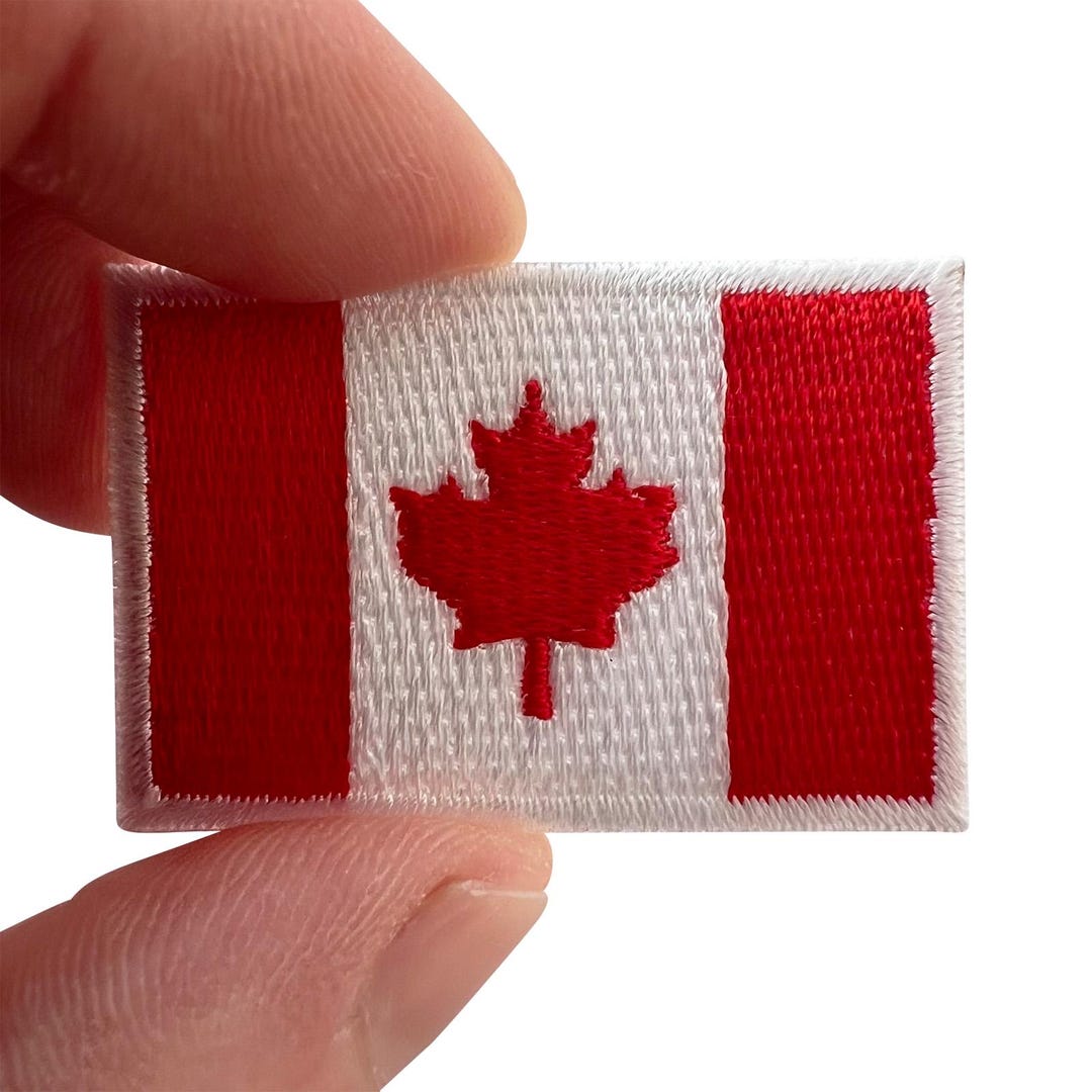 Mini Canada Flag Patch Iron Sew on Clothes Bag Small Canadian ...
