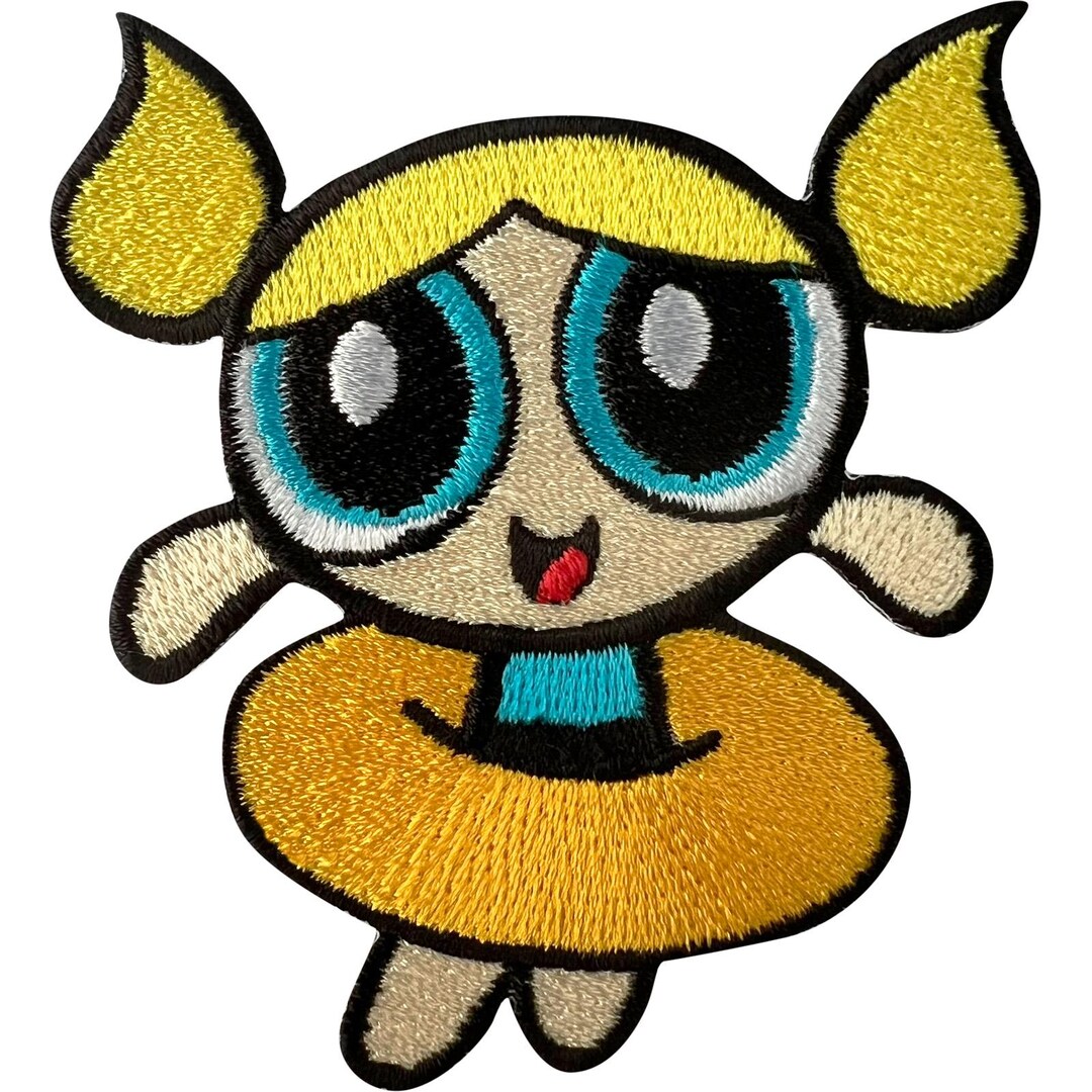 The Powerpuff Girls Patch Embroidered Badge Iron Sew on Clothes Dress ...