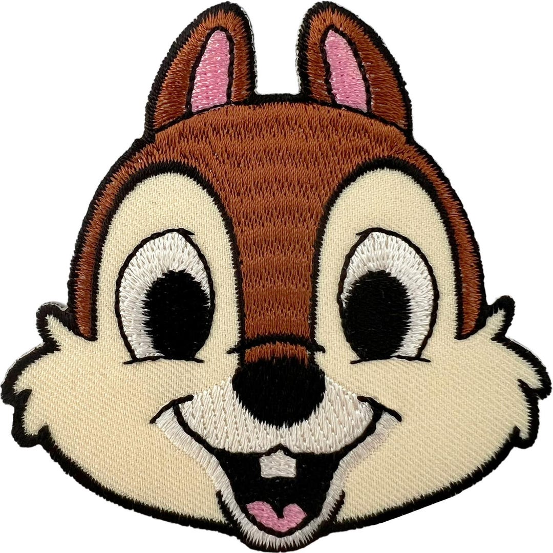 Chip and Dale Patch Iron Sew on Cloth Chipmunk Rescue Rangers ...