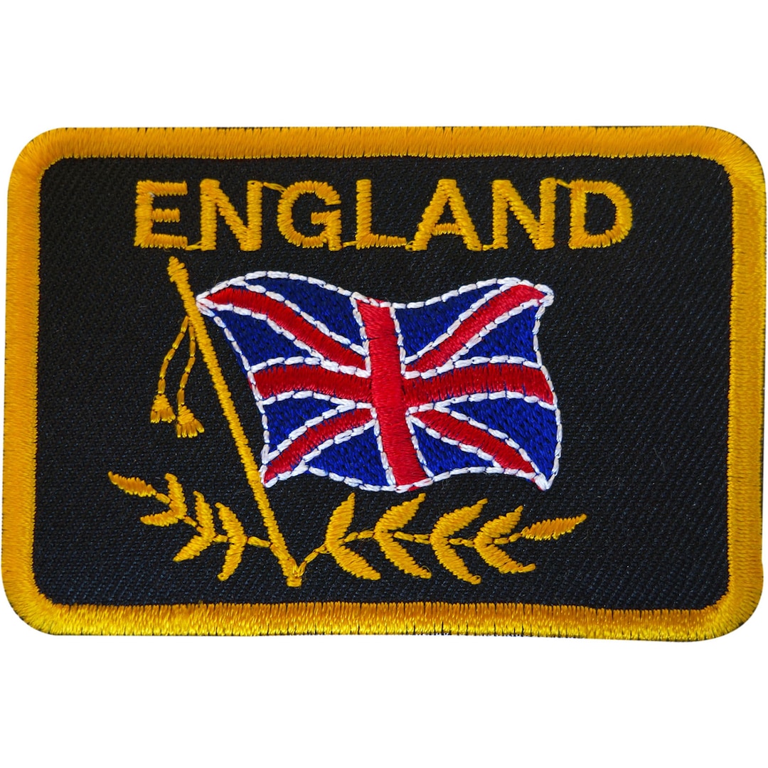 Embroidered England Flag Patch Badge Union Jack UK Iron Sew on Jacket ...