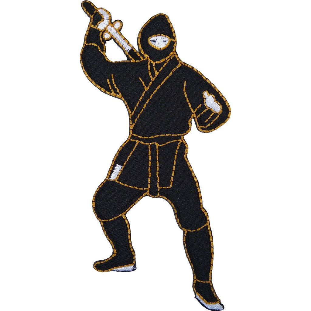 Ninja Patch Embroidered Badge Japan Iron on / Sew on - Etsy