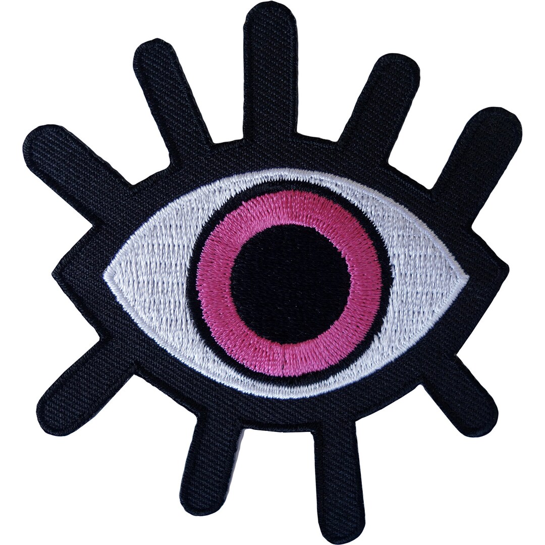 Evil Eye Patch Iron on Sew on Clothes Bag Embroidered Badge Embroidery ...