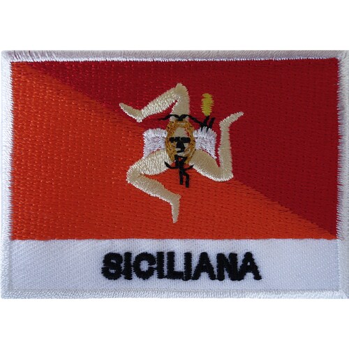 Sicily Flag Embroidered Iron-on Patch ITALIAN ITALY Sicilia - Etsy
