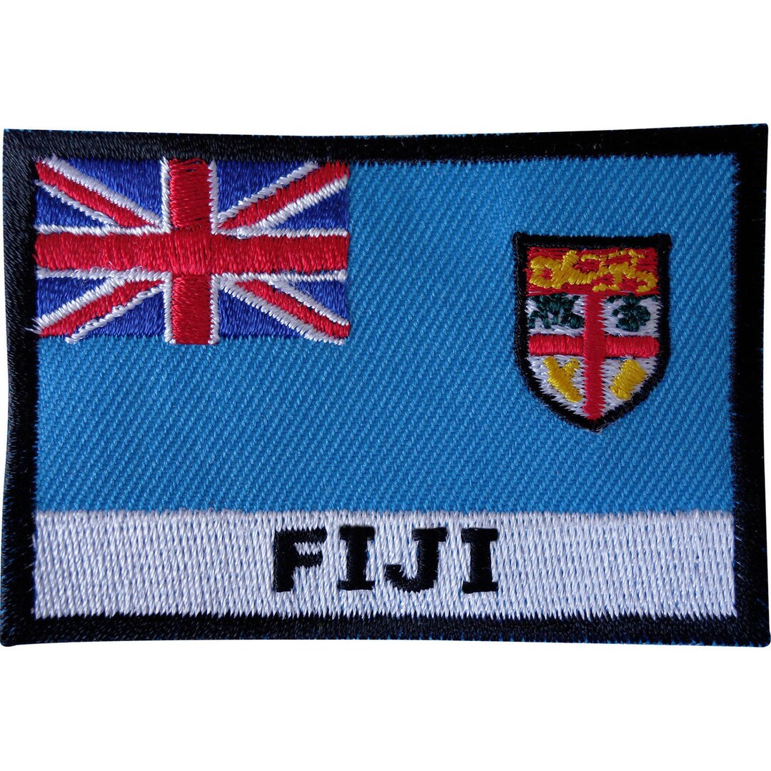 Embroidered Fiji Flag Patch Sew on Cloth Jacket Jeans Bag Shirt ...