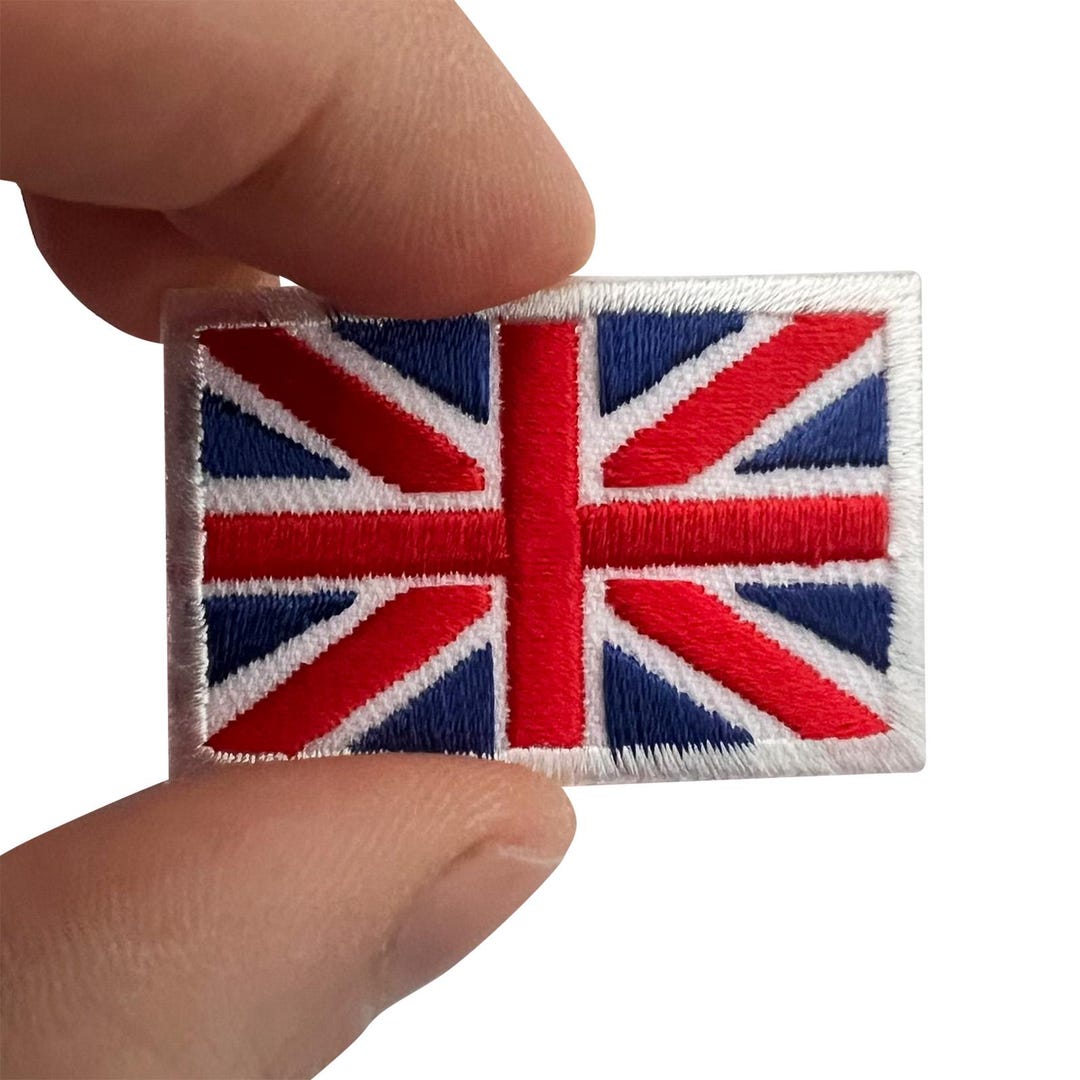 Mini UK Flag Patch Iron Sew on Cloth Small Union Jack British ...