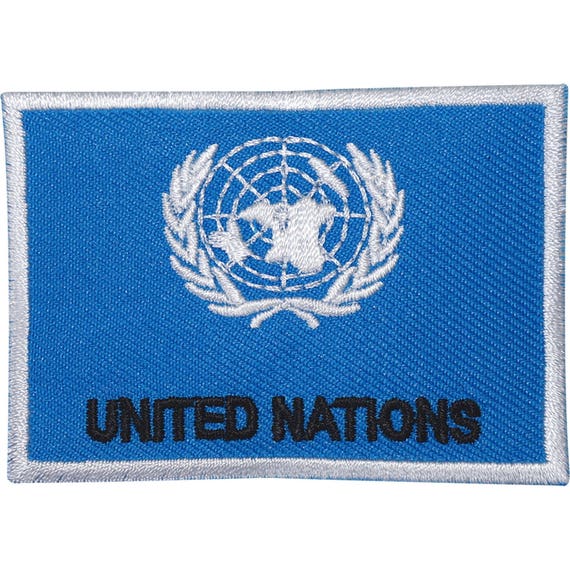 United Nations Flag Embroidered Iron Sew on Patch Army | Etsy