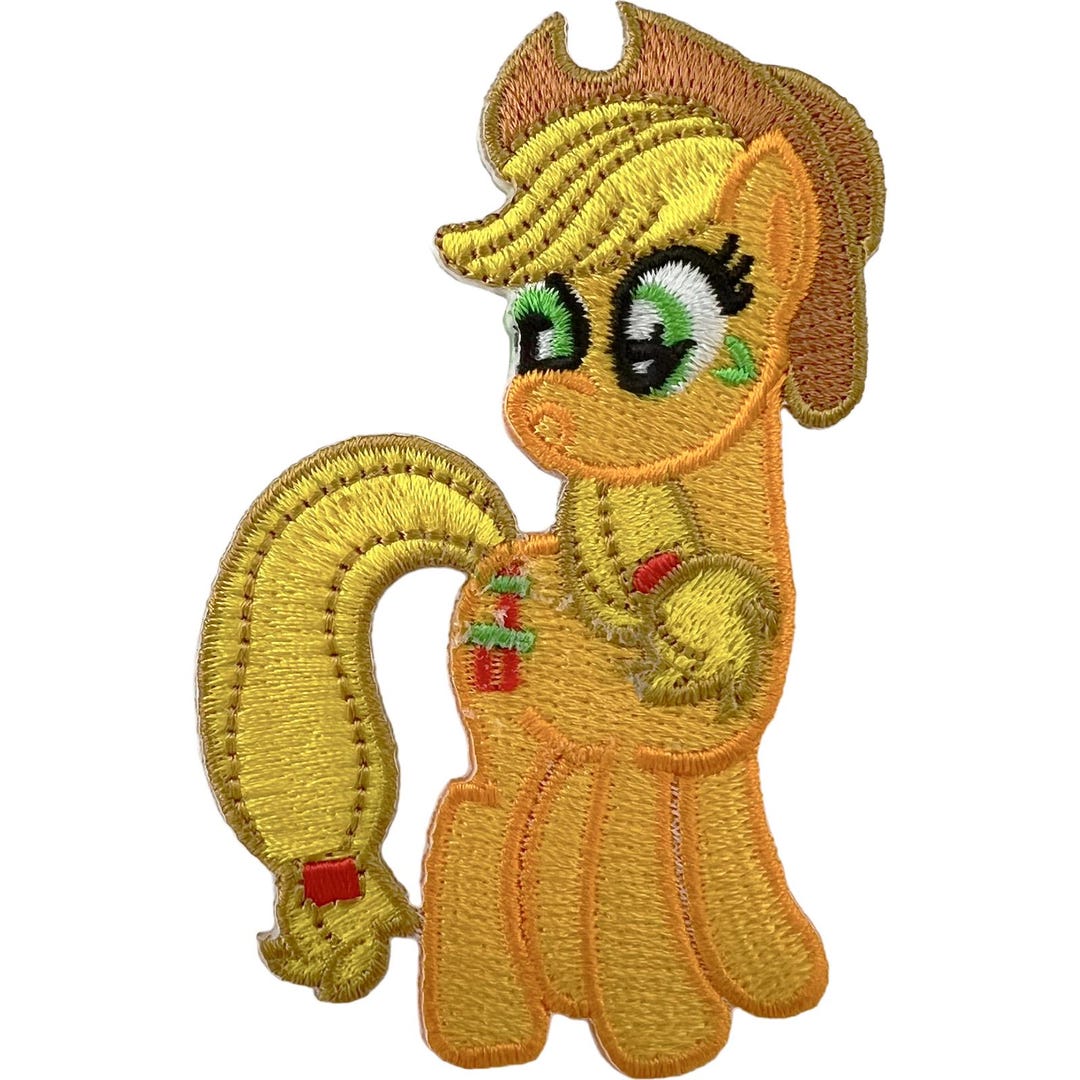 My Little Pony Applejack Patch Iron Sew on Clothes Bag Crafts ...