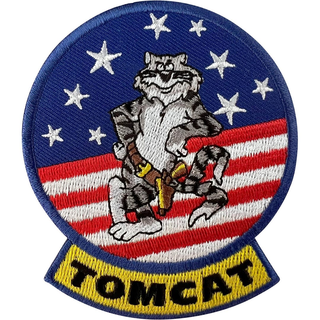 F-14 Tomcat Fighter Aircraft Patch Iron Sew on Clothes US Navy ...