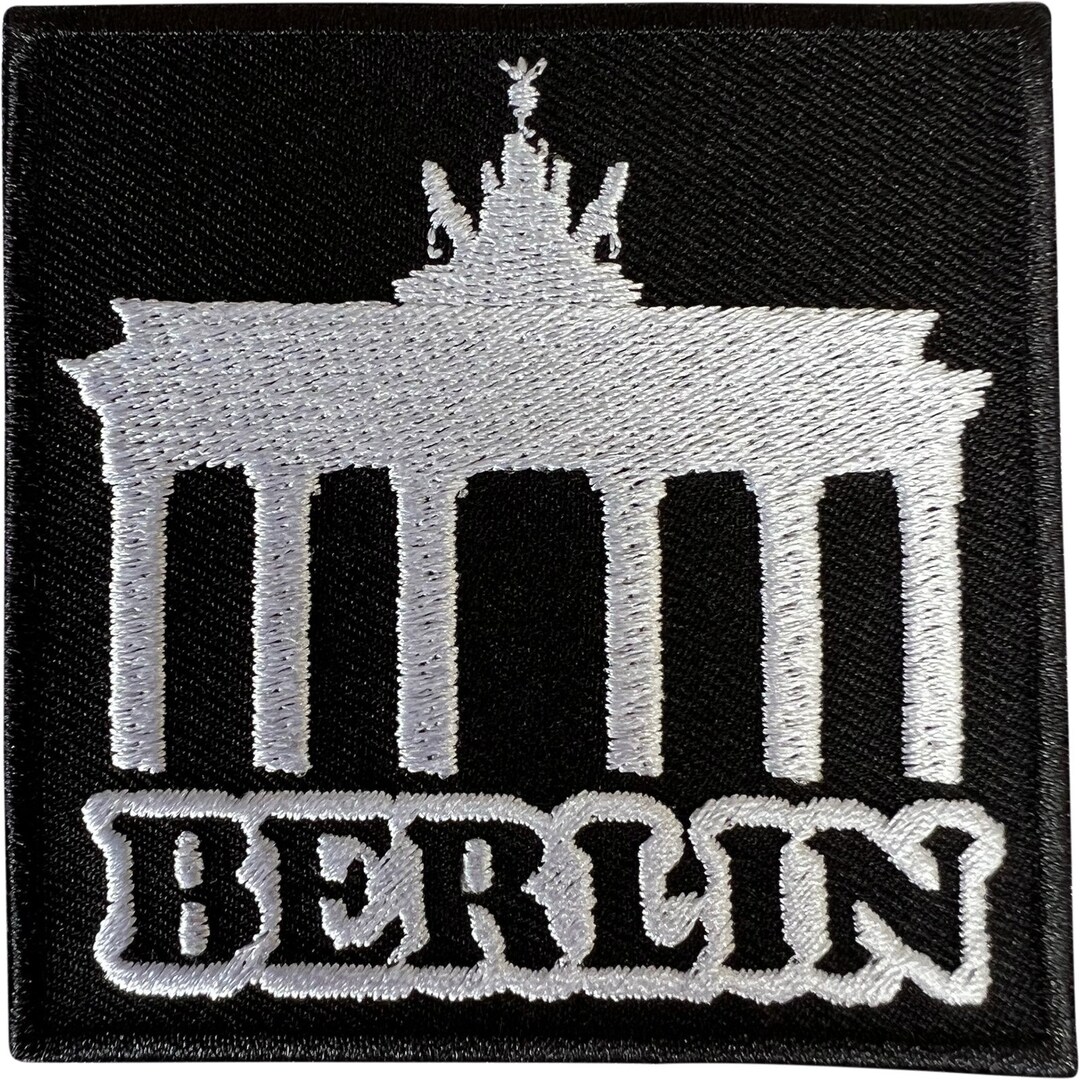 Berlin Patch Iron on Sew on Germany Embroidered Badge German Embroidery ...